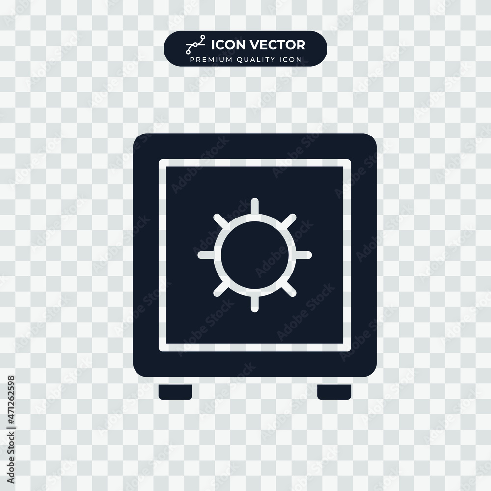 bank safe icon symbol template for graphic and web design collection ...