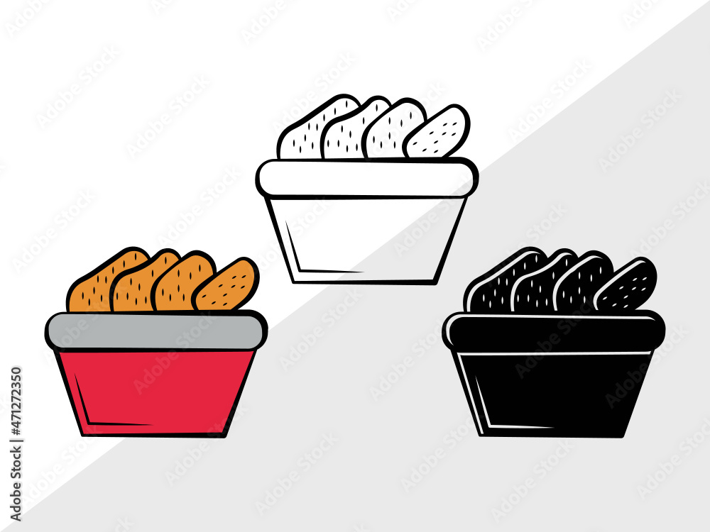 Chicken Nuggets SVG | Chicken Svg | Nuggets Svg | Fried Chicken Svg ...