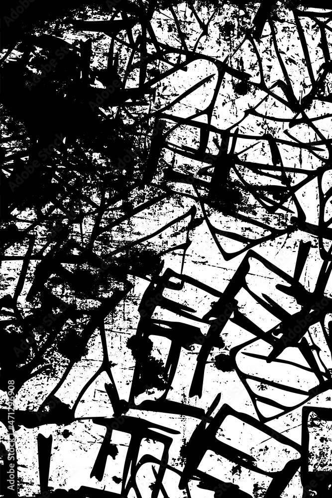 Grunge scratch texture black and white Stock Vector | Adobe Stock