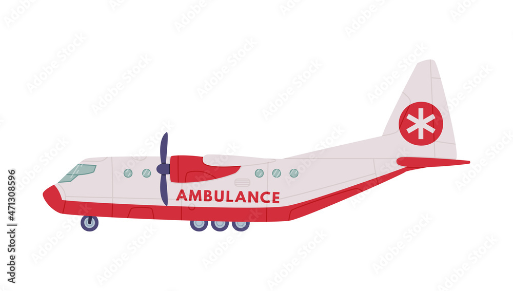 Aircraft as Ambulance Emergency Rescue Service Vehicle and Medical Care ...