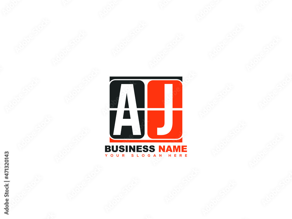 Initial AJ Logo, Colorful aj letter logo icon vector image design for ...