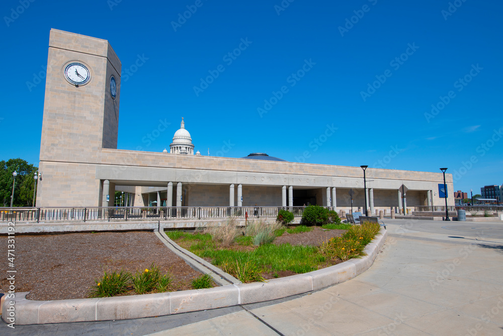 Providence railroad station at 100 Gaspee Street in downtown Providence ...