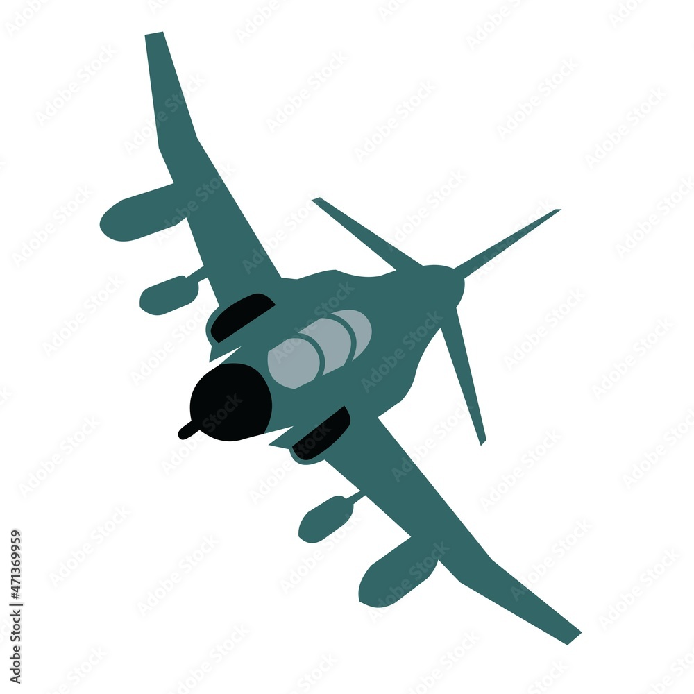 F4 phantom jet fighter vector design Stock Vector | Adobe Stock