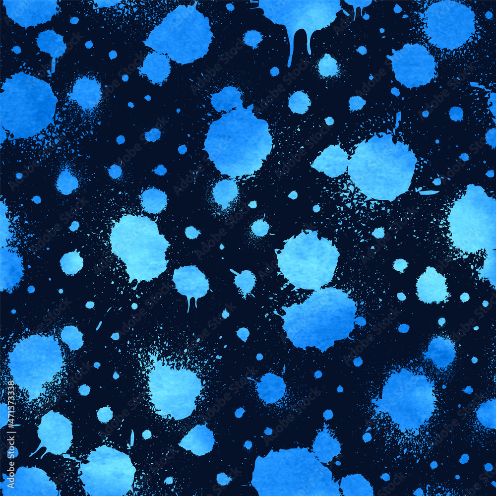 Blue Paint Splatter Texture
