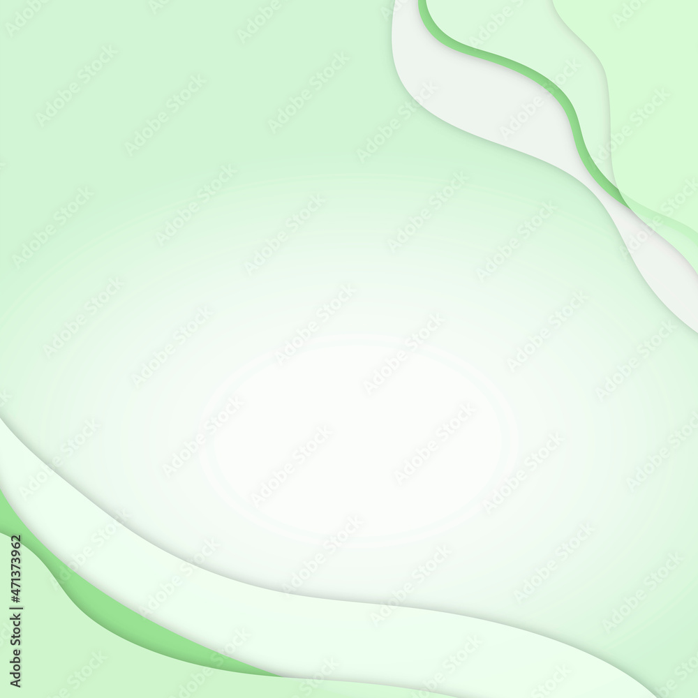 Green curve frame template vector Stock Vector | Adobe Stock