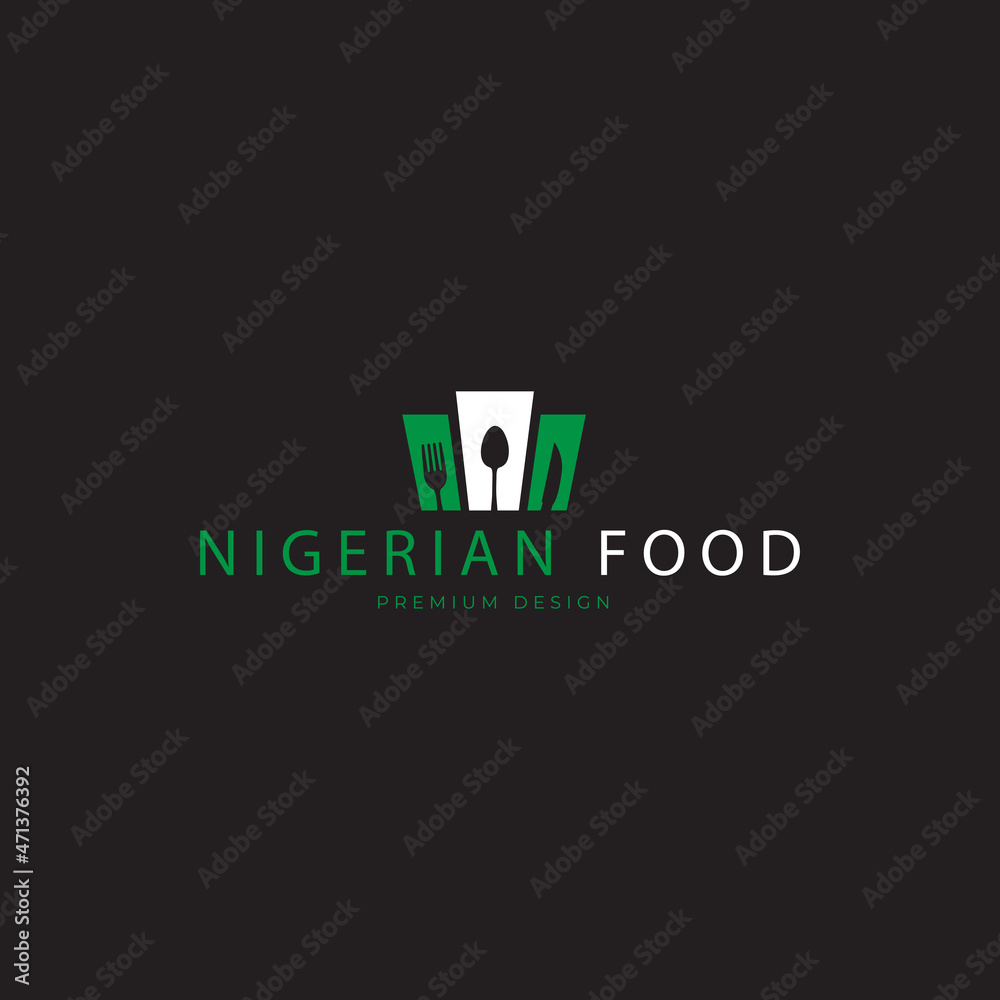 african traditional food cuisine logo vector symbol icon illustration ...