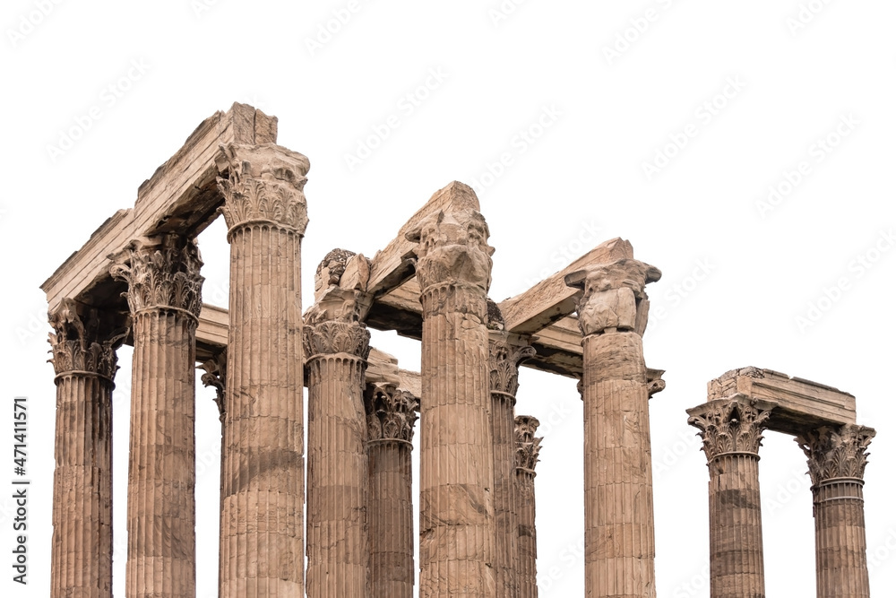 Corinthian Columns. The Temple of Olympian Zeus or the Olympeion ...