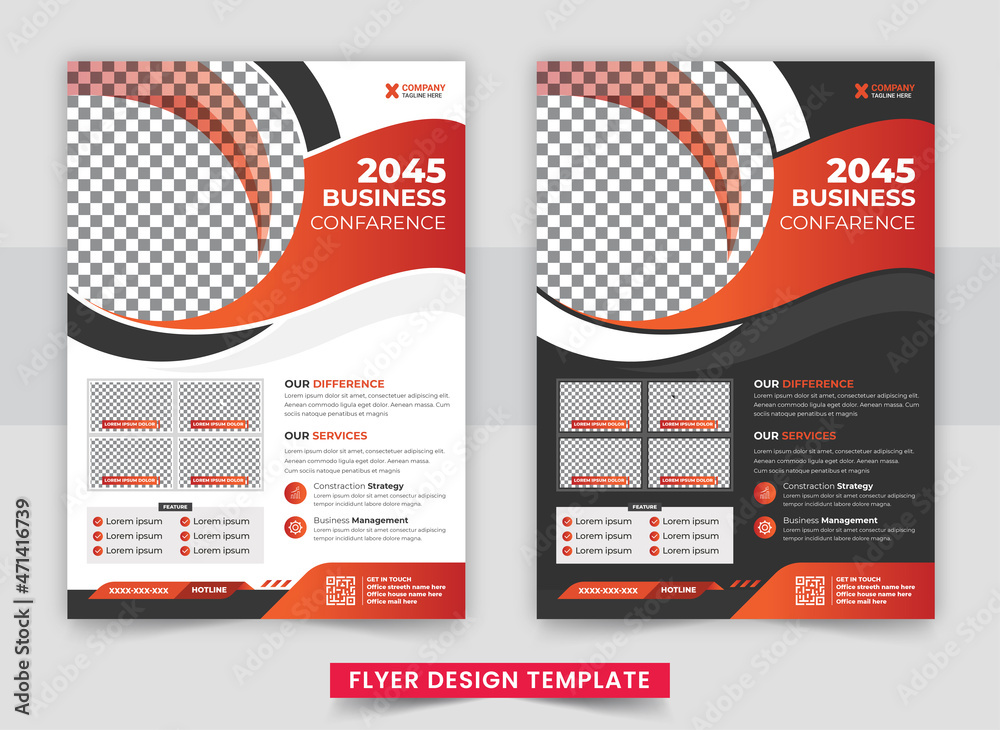 Corporate business multipurpose flyer design and brochure cover page ...