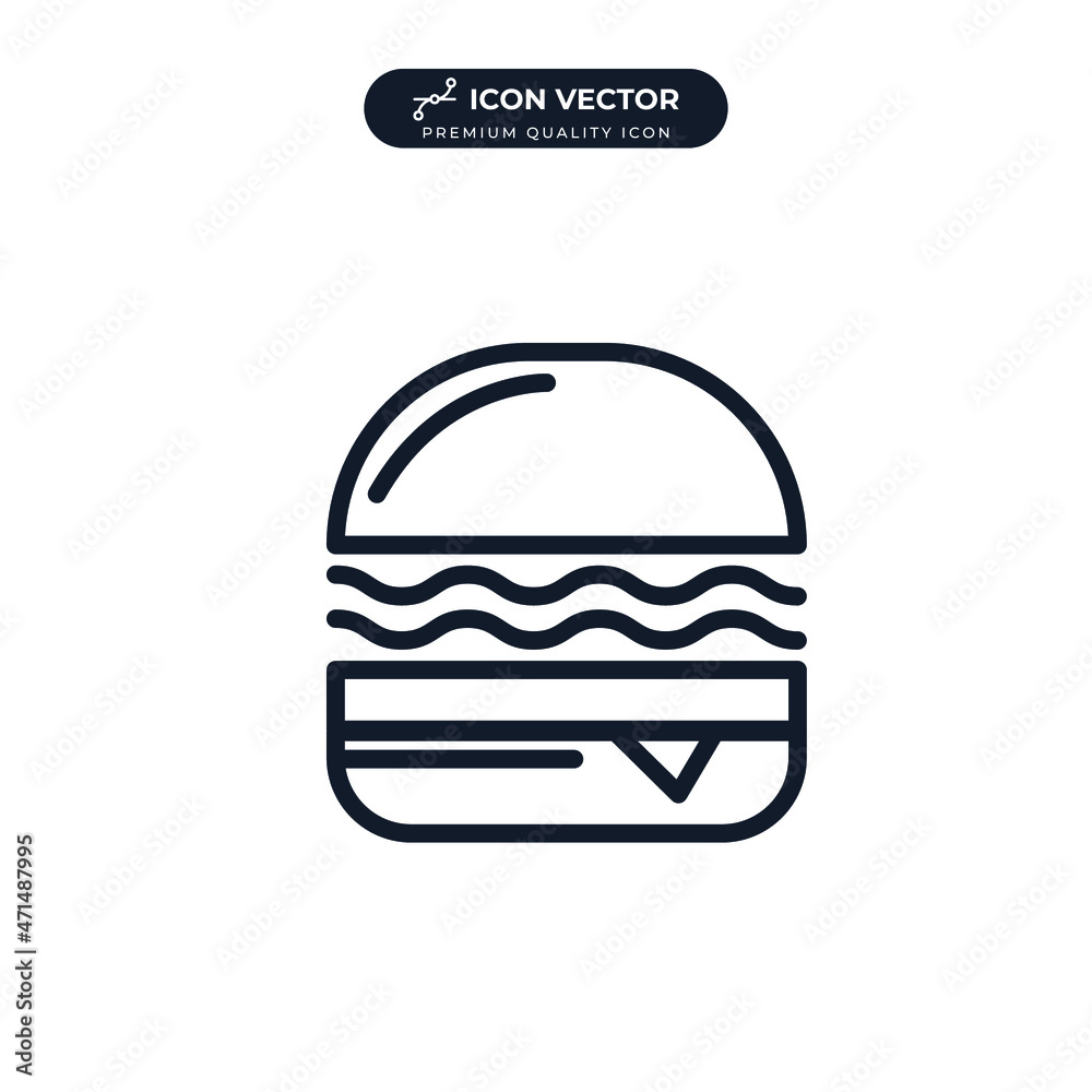 burger icon symbol template for graphic and web design collection logo ...