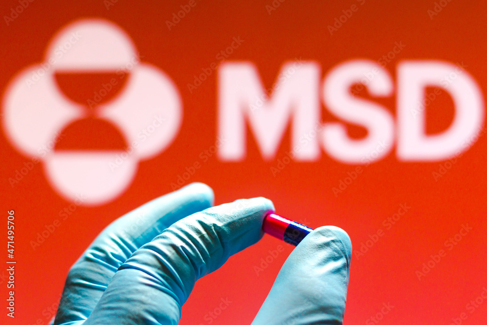 November 26, 2021, Brazil. In this photo illustration Merck Sharp ...