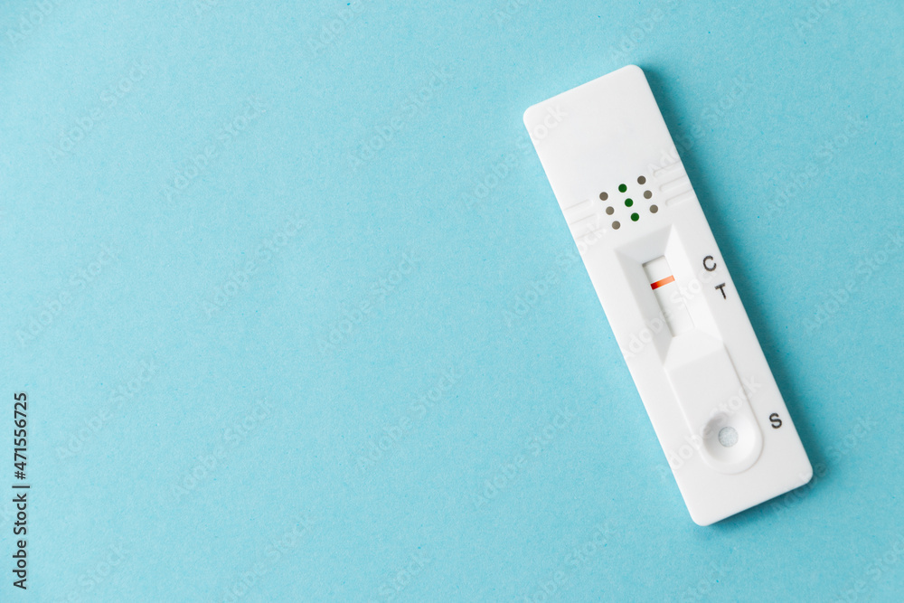 Negative rapid SARS-COV-2 antigen test card Stock Photo | Adobe Stock