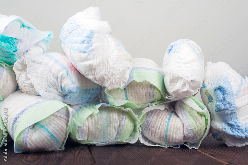 Used Disposable Diapers