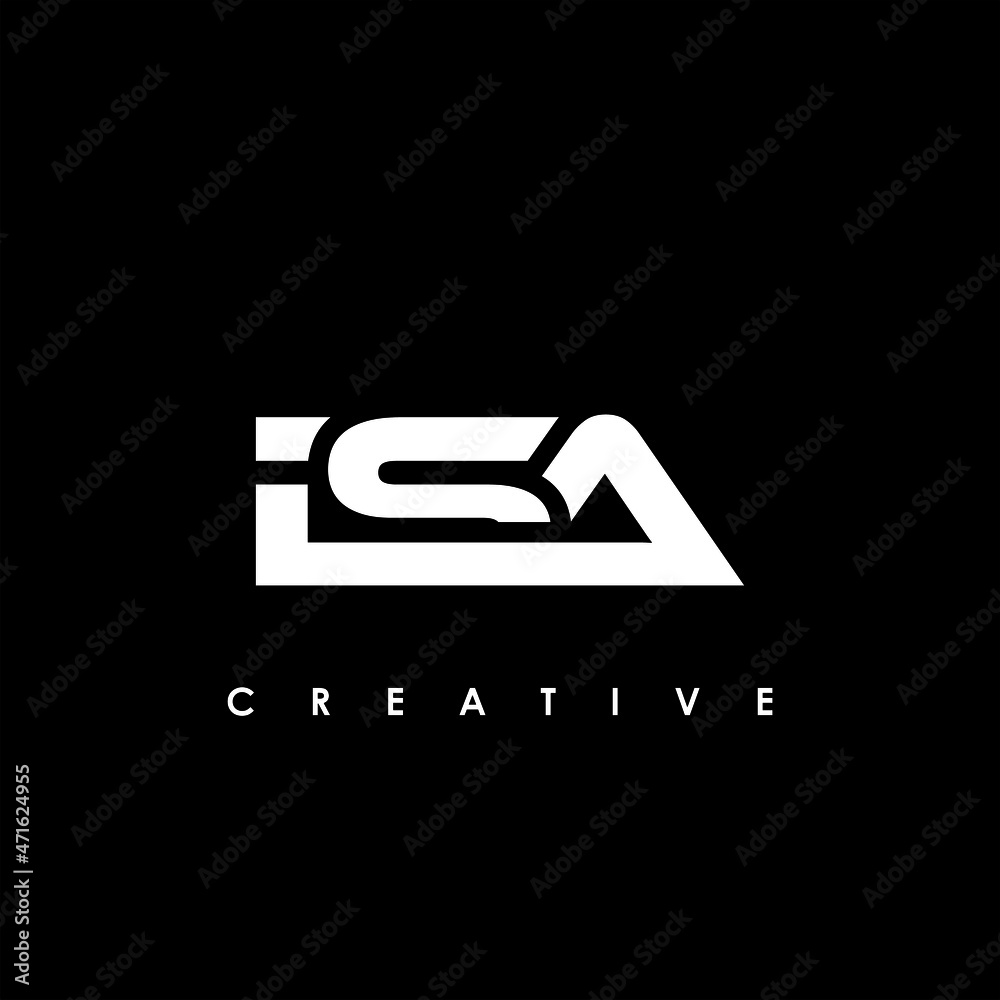 ISA Letter Initial Logo Design Template Vector Illustration Stock ...