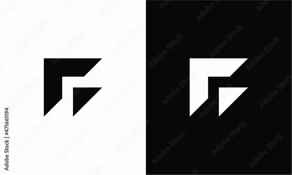 Initial Letter F Lettermark Logo Vector Design. Arrow logo design Stock ...