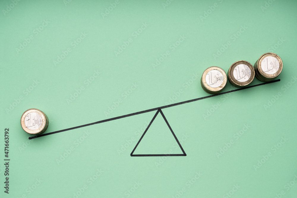 Money Leverage And Inflation Balance Stock Photo | Adobe Stock