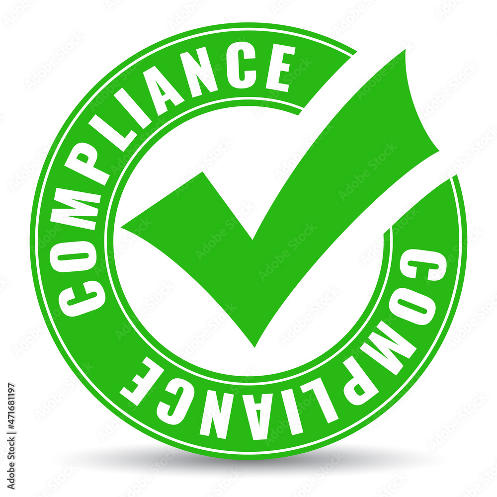 Compliance vector icon Stock Vector | Adobe Stock