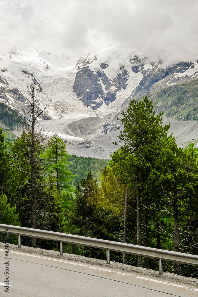Morteratsch, Morteratschgletscher, Gletscher, Piz Bernina, Bellavista ...