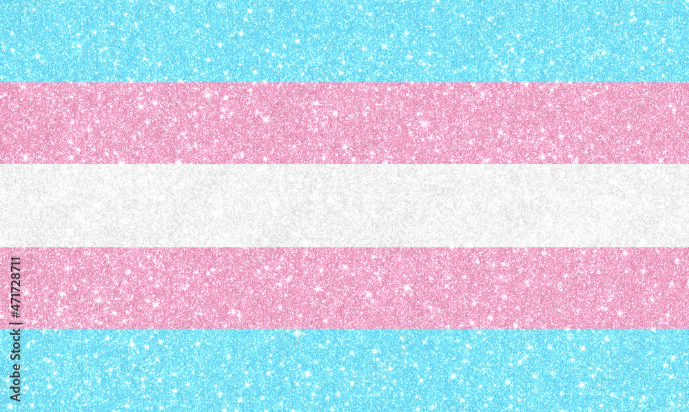 Glitter Transgender Pride Flag Stock Illustration | Adobe Stock