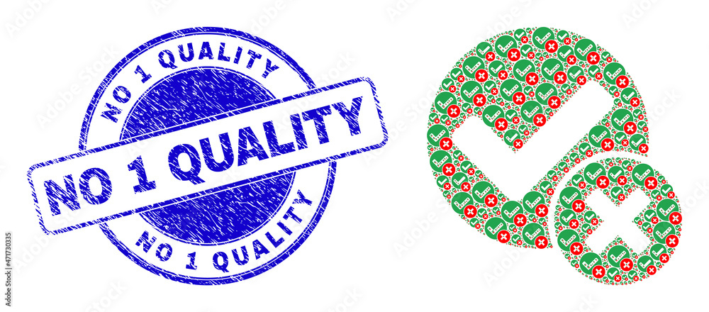 Vector false positive icon collage is designed of repeating recursive ...