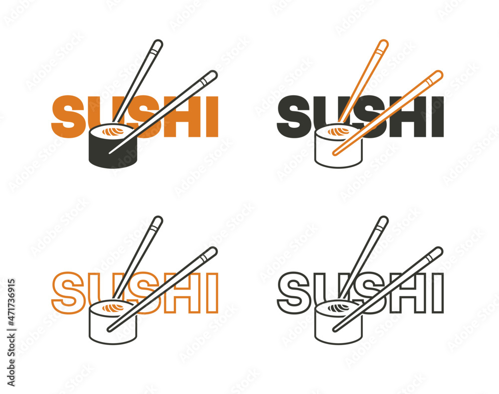 Logo icons for shushi Stock Vector | Adobe Stock