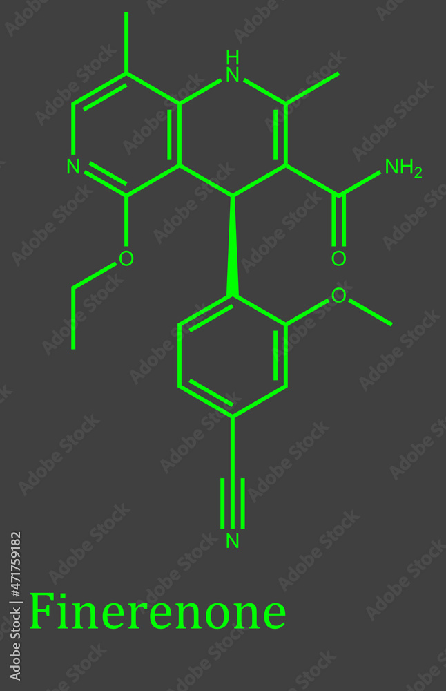 Finerenone, sold under the brand name Kerendia, is a medication used to ...