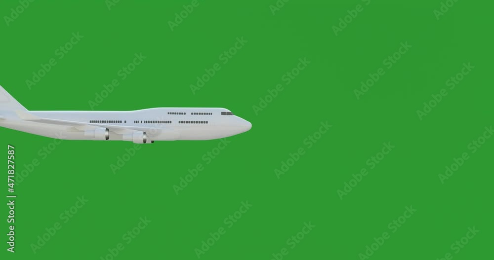4k Resolution Video: White Jet Passengers Airplane Different Flying on ...