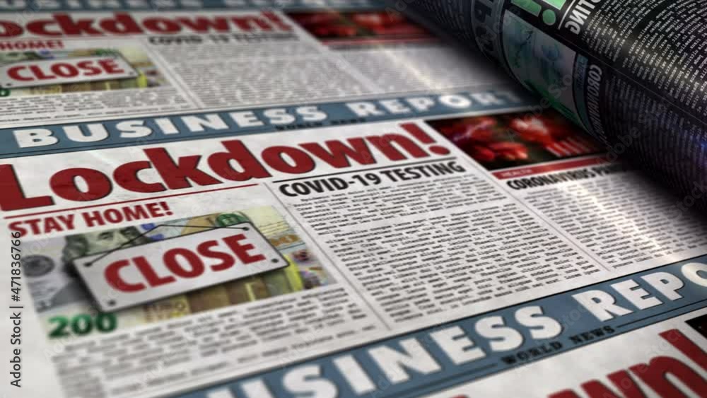 Lockdown COVID-19, closed economy and business crisis in coronavirus ...