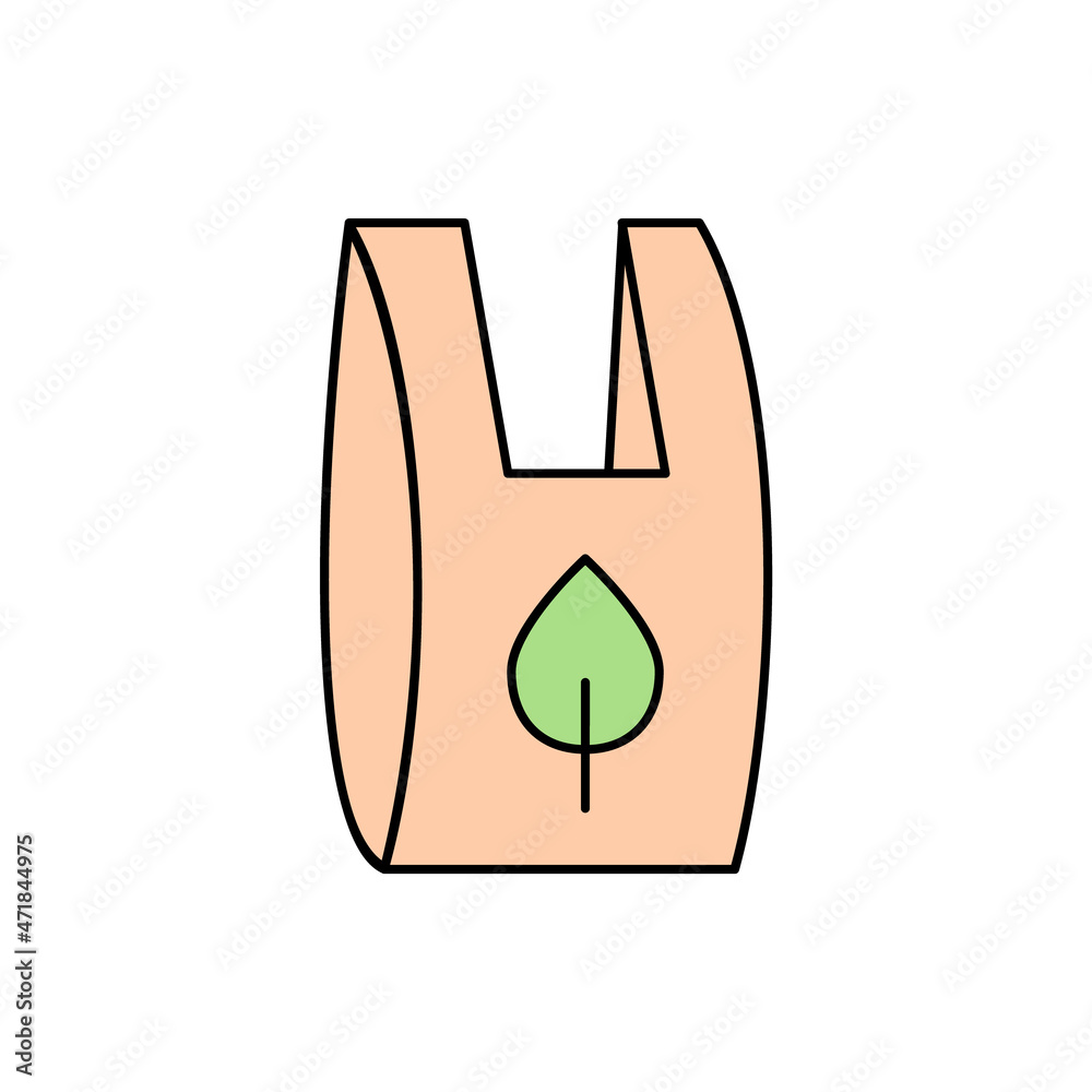 Biodegradable compostable bag. Environmental friendly packaging ...