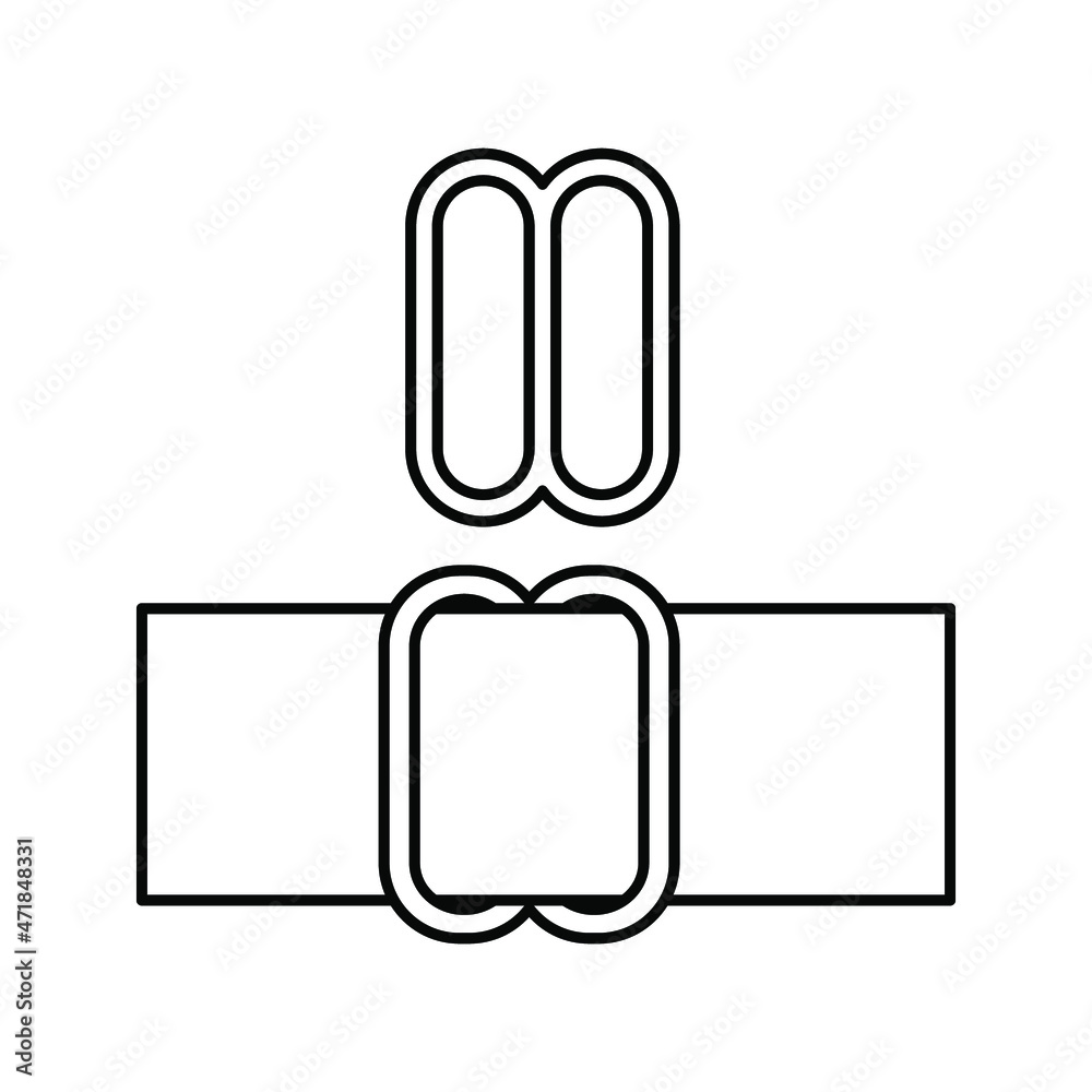 buckle icon. backpack buckle vector. vector illustration Stock Vector ...