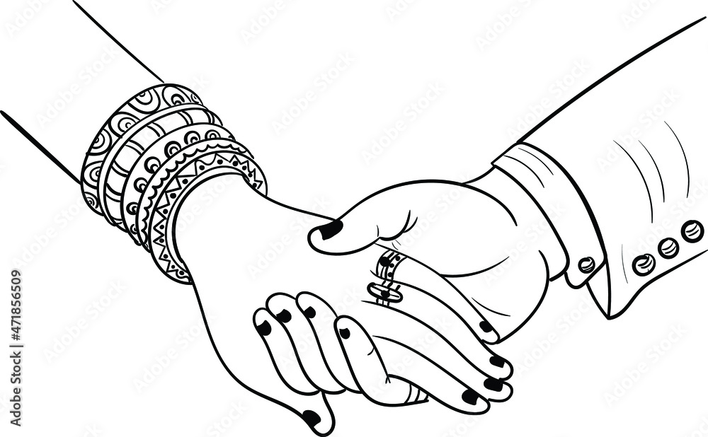 Vecteur Stock Indian wedding clip art of hathleva, an Indian wedding ...