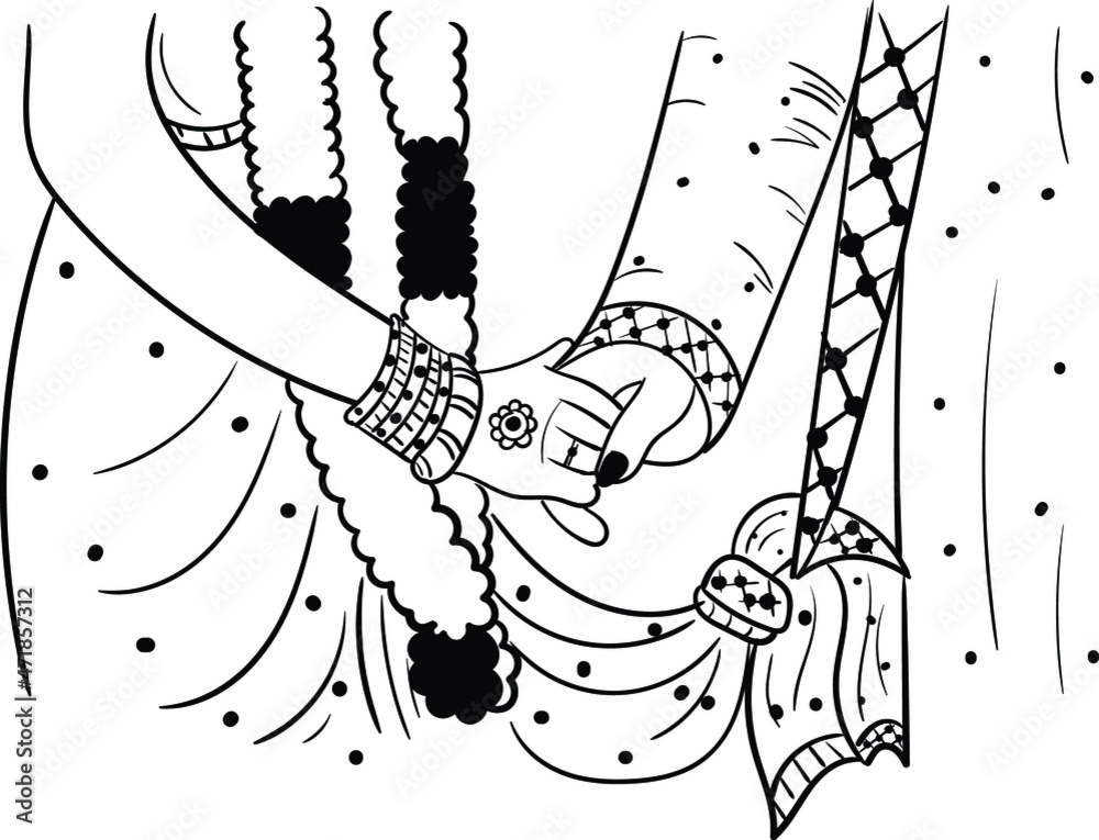 Indian wedding symbol wedding knot and handmilap clip art. During a ...