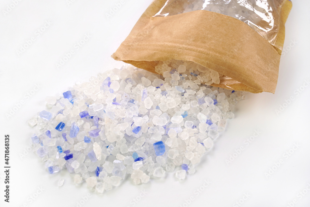 Persian blue salt . (Iranian blue rock salt) Stock Photo | Adobe Stock