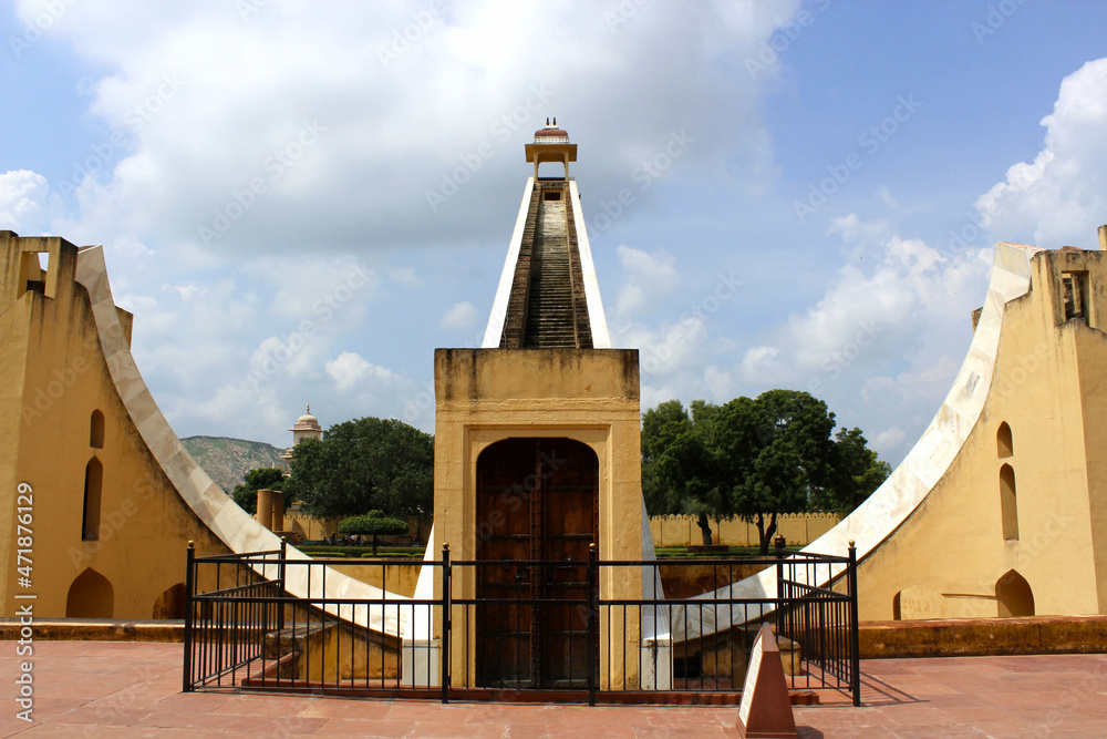 Observation deck of the vrihat samrat yantra (the world's largest ...