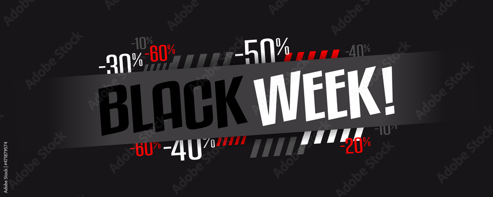 Black week Stock Vector | Adobe Stock