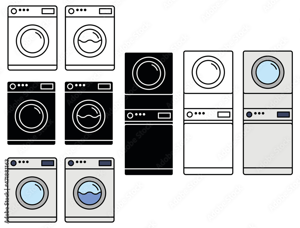 Washer And Dryer Clipart