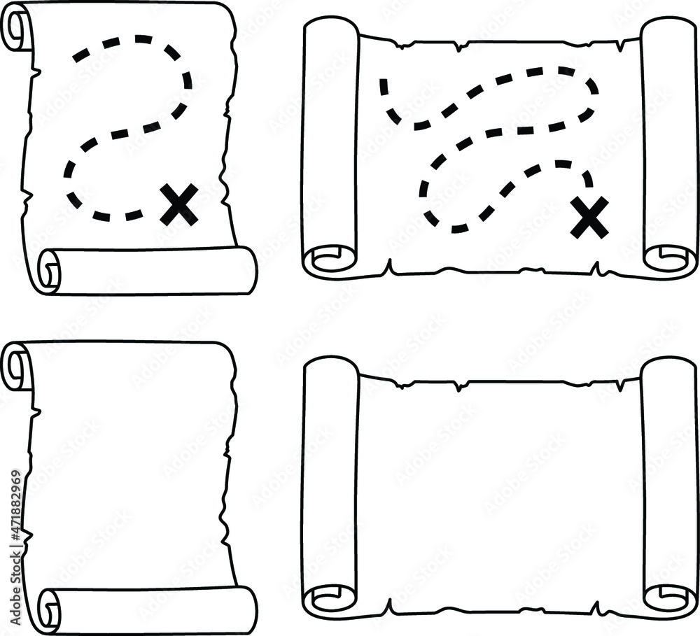 Blank Treasure Map Clip Art