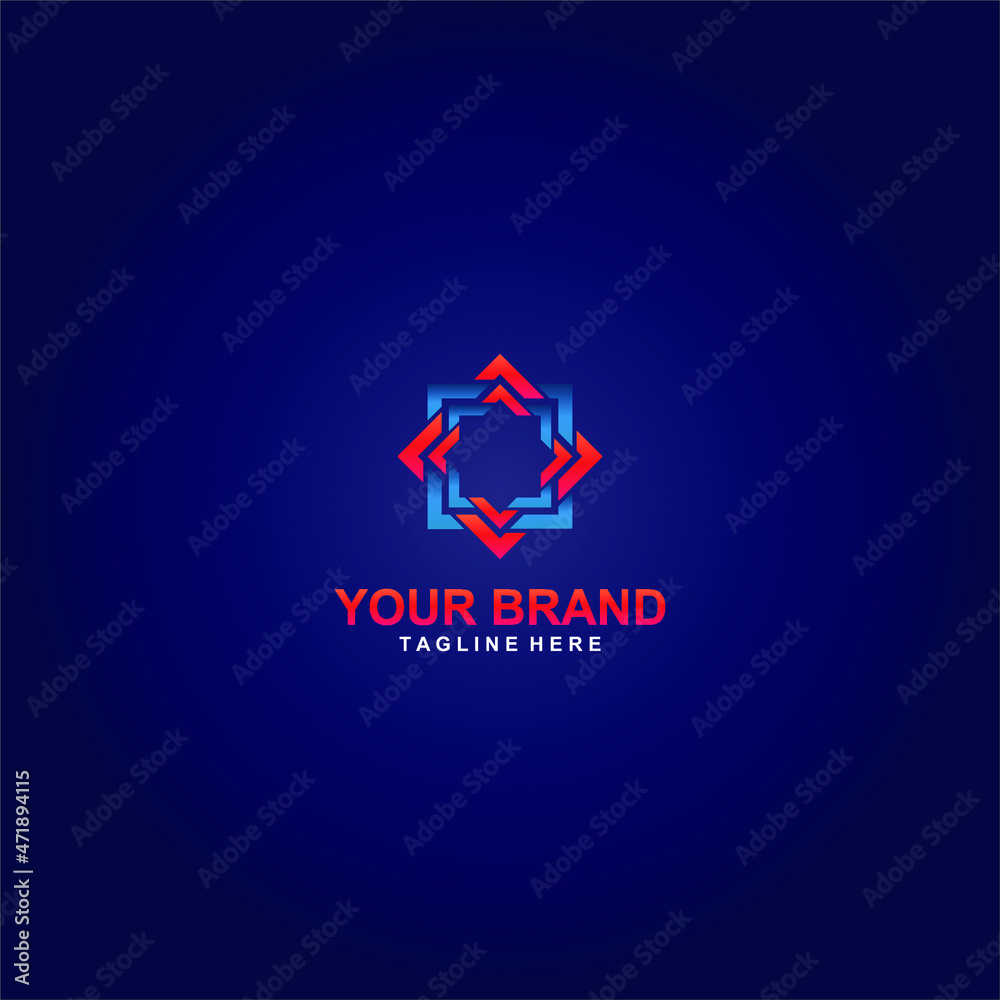 company logo vector simple and elegant design Stock Vector | Adobe Stock