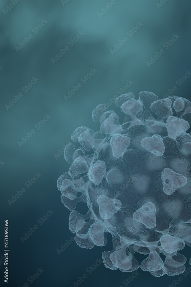 Microscopic view of infectious SARS-CoV-2 omicron arcturus virus cells ...