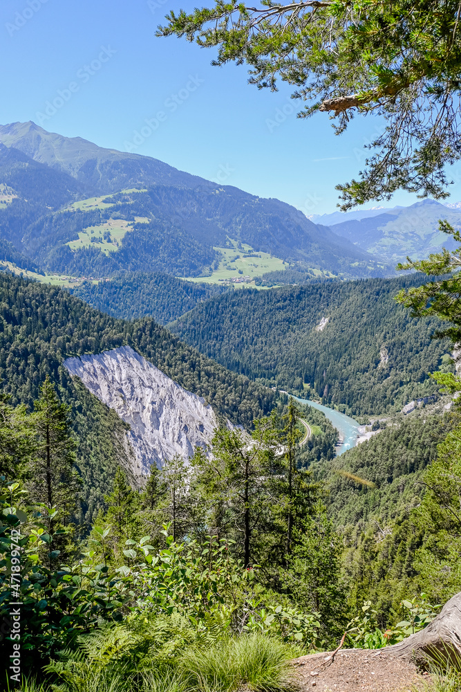 Foto de Rheinschlucht, Rhein, Ruinaulta, Fluss, Schlucht, Flims ...