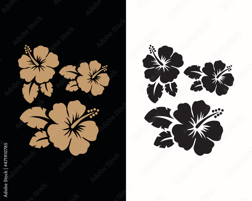 Hibiscus Flower vector file | Editable file Stock Vector | Adobe Stock
