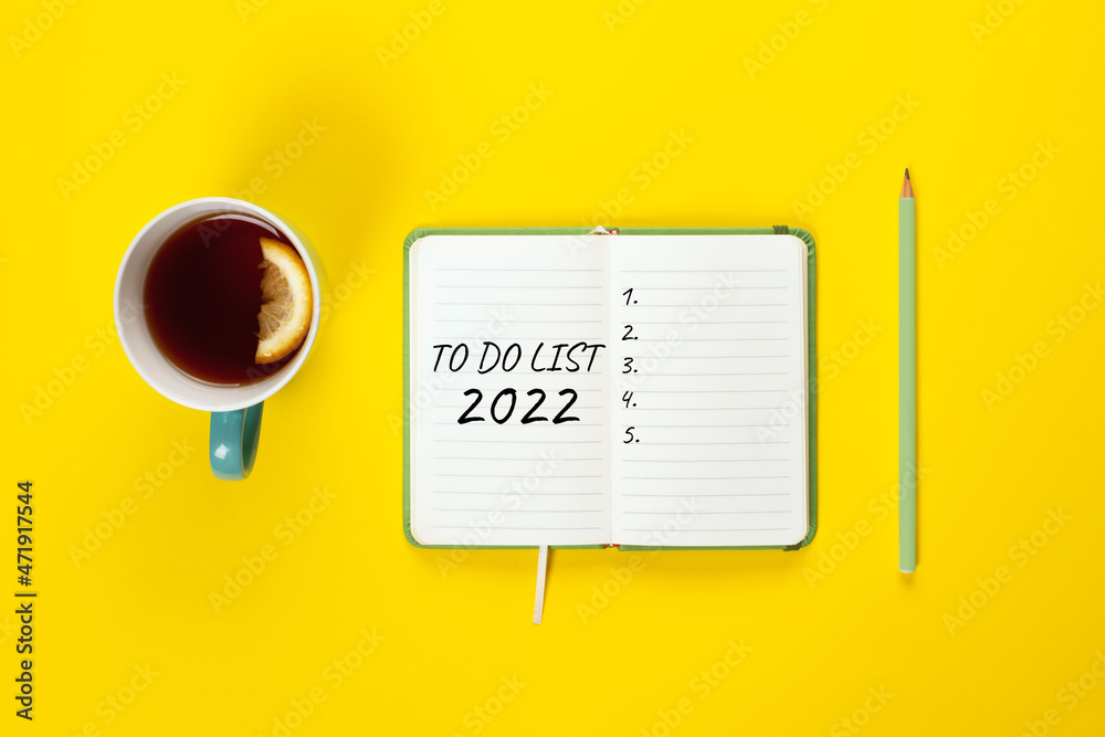 To Do List 2022 Concept Mint Color Tea Cup And Notebook With To Do to-do-list-2022-concept-mint-color-tea-cup-and-notebook-with-to-do