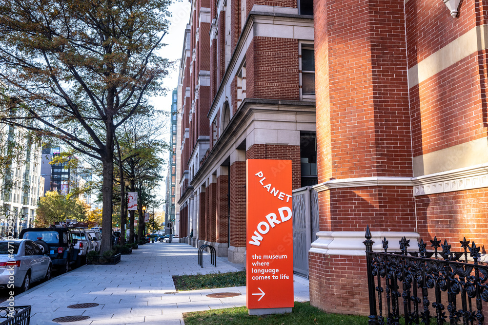 Washington, D.C. - Nov. 23, 2021: Planet Word Museum of Language Arts ...
