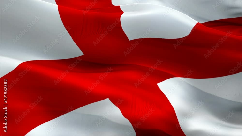 England flag video. National 3d English Flag Slow Motion video. England ...