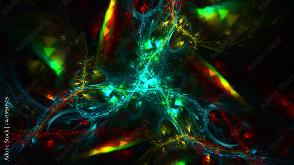 Spread virus in blood inside body. Infection and destruction of human ...