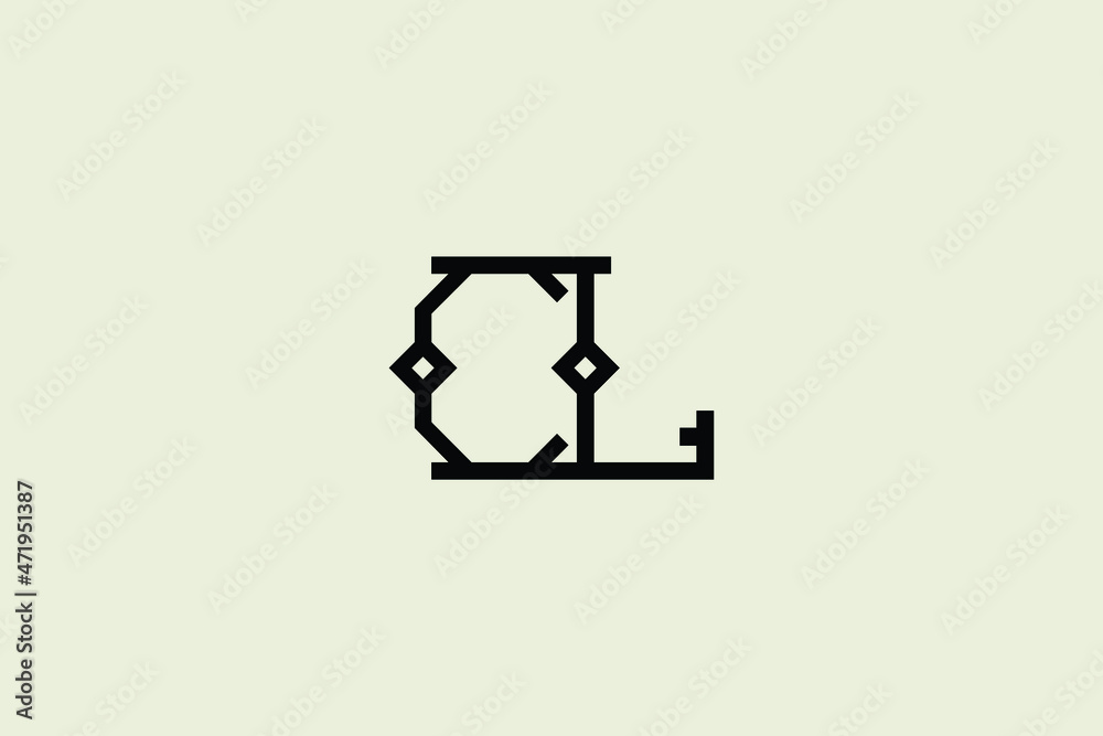 special unique initial CL logo and LC logo design. CL letter minimal ...