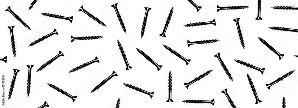 Screw Banner Background Stock Vector | Adobe Stock