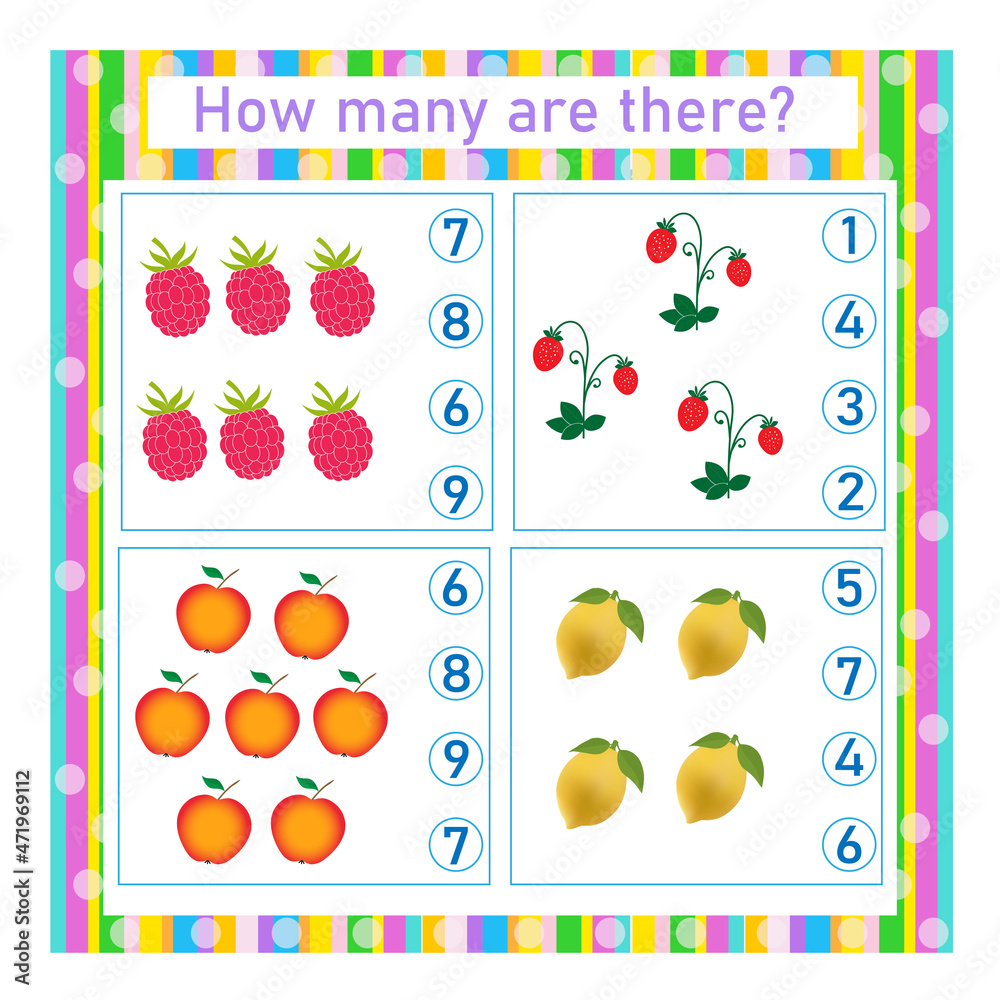 How Many Counting Game Learning Numbers Zero To Ten Worksheet For How Many Counting Game Learning Numbers Zero To Ten Worksheet For