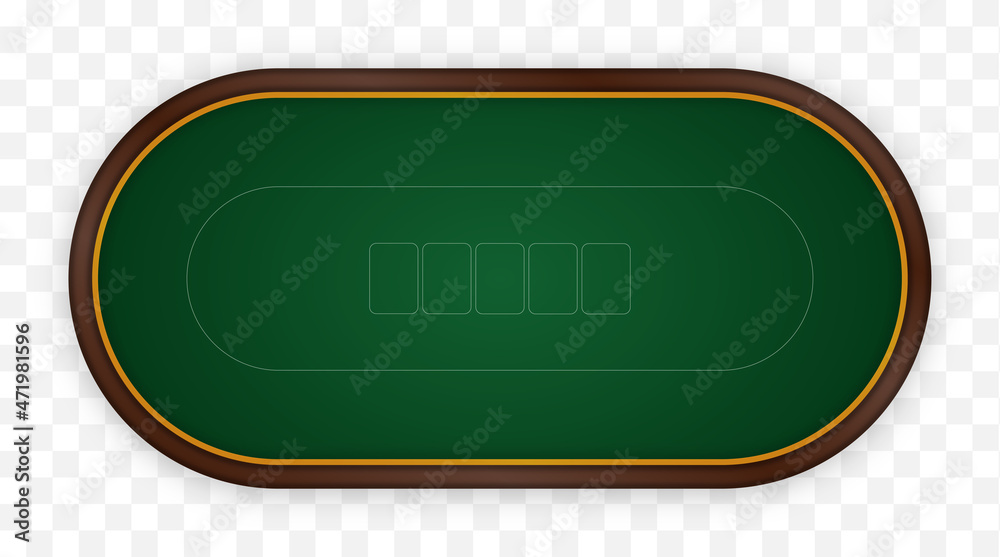 Poker table vector illustration. Isolated Poker or Black-Jack table ...