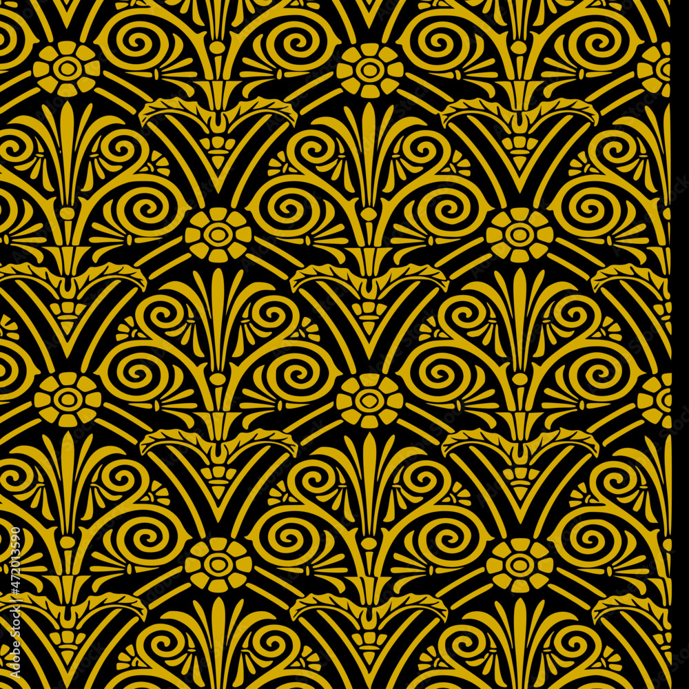 seamless yellow pattern Stock Vector | Adobe Stock