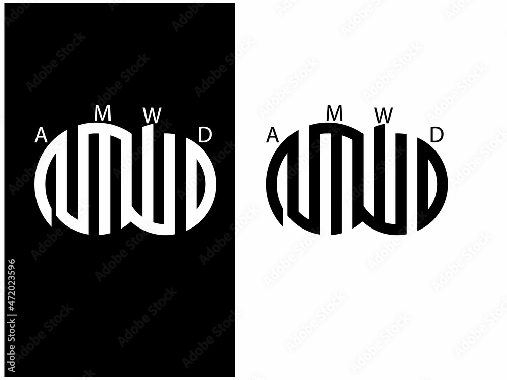 Initial Aumed logo Stock Vector | Adobe Stock